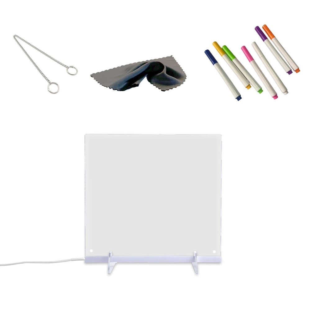 Многофункциональная Светящаяся Доска Для Рисования, Стираемая Прозрачная Акриловая Доска Для Демонстрации Заметок И Рекламы