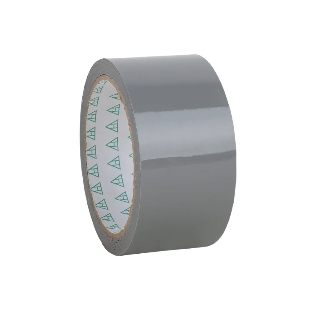 Цветная клейкая лента BOPP 50м для упаковки Серый, Grey