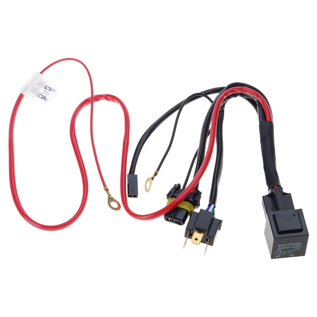 Комплект Жгута Проводов Мотоциклетных Фар Универсальный Мотоциклетный Световой Шнур с Высокой Проводимостью для Модификации Ближних И Дальних Лучей