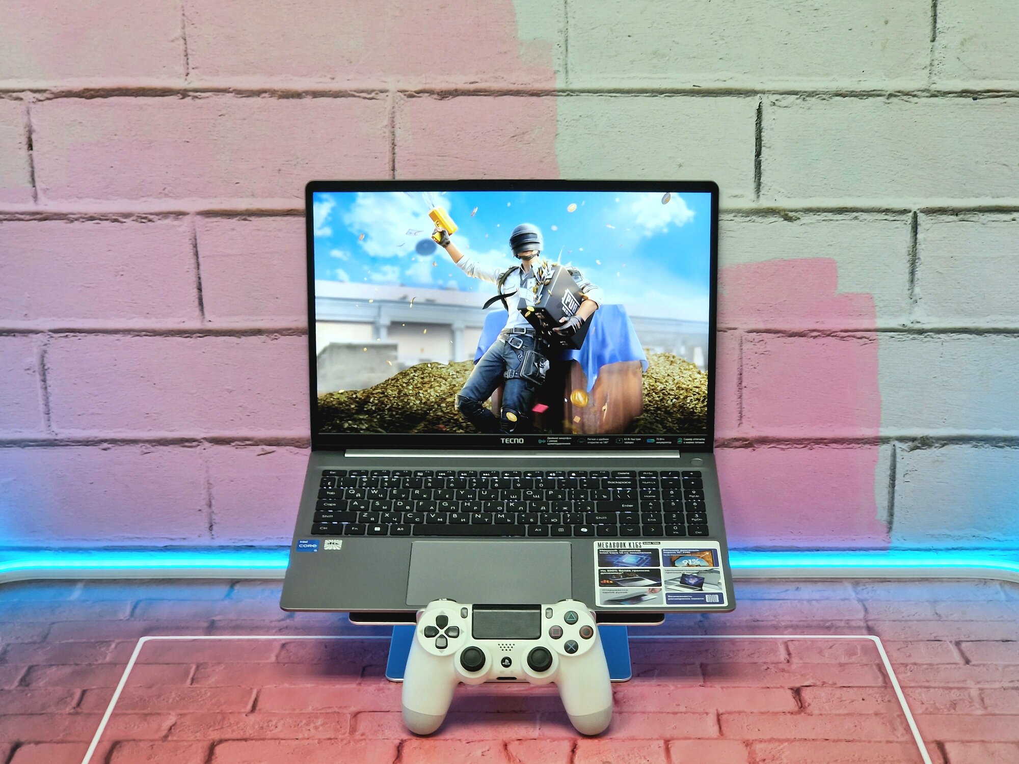 16" Ноутбук TECNO MegaBook K16SAA, IPS FHD+, Core i5 13420H, 16 ГБ, SSD 1 ТБ, Intel UHD Graphics, Win11Home, серый