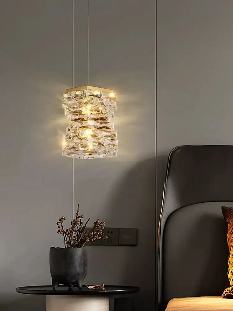 Newrgy lighting Настенный светильник 20 Вт Хрустальный подвесной светильник для спальни