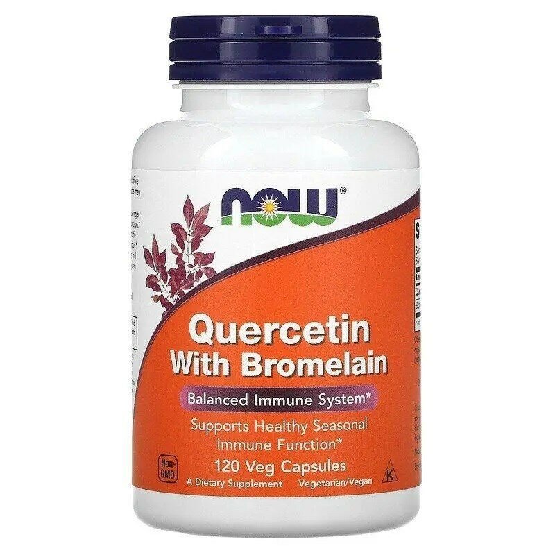 NOW Quercetin with Bromelain (120 капс)