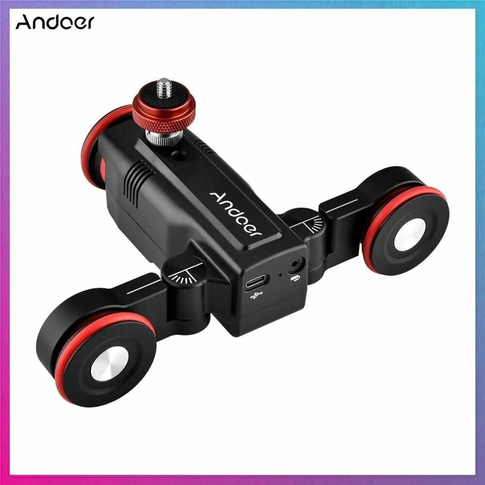 Автомобильный слайдер для видео Andoer L5i Pro, компактный, с беспроводным управлением и возможностью съемки по кривой