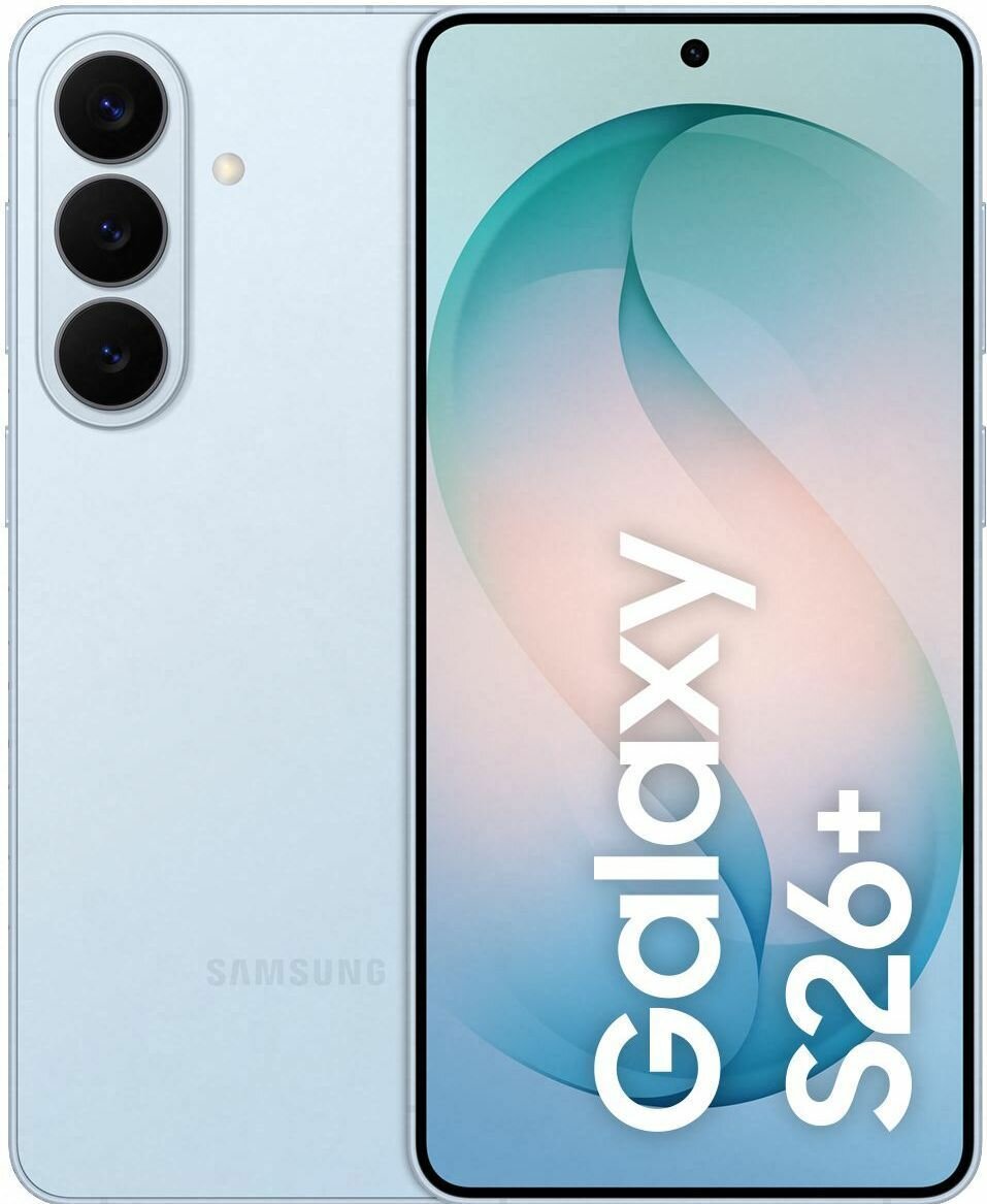 Смартфон Samsung Galaxy S26+ 12/512 ГБ, Dual: nano SIM +eSIM , Sky Blue (голубой)
