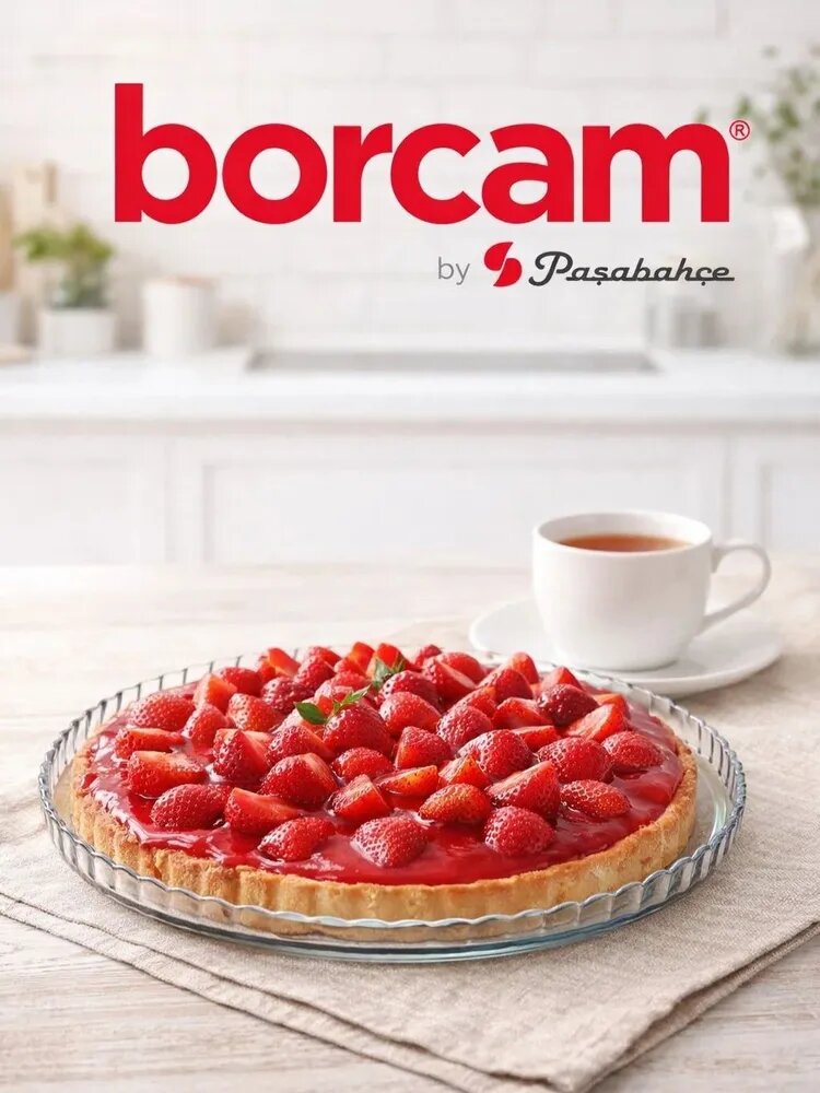 Блюдо сервировочное, стекло Pasabahce "Patisserie" 28 см. Ударопрочное стекло, для подачи, десерта, торта, пирожных.