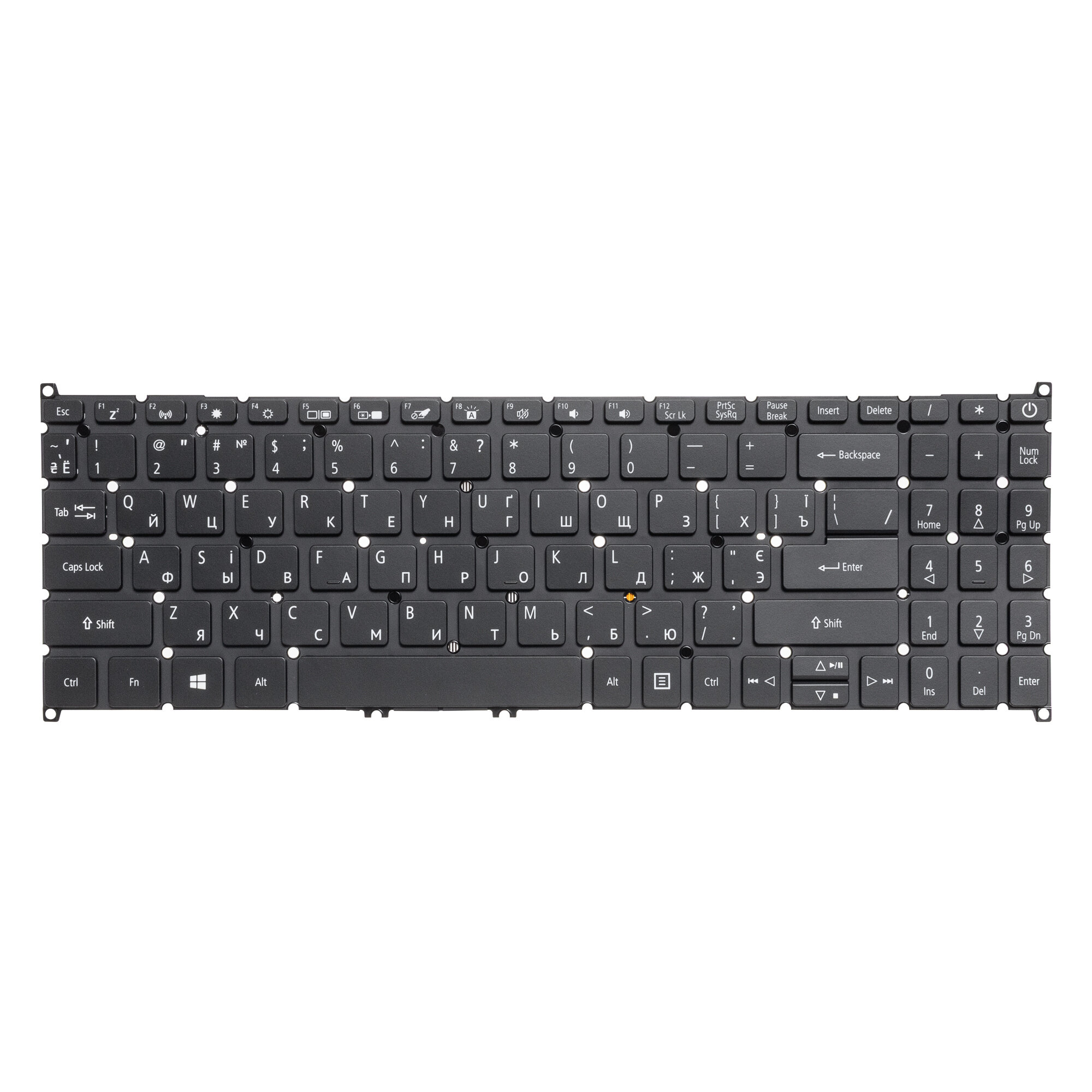 Клавиатура с подсветкой для ноутбука Acer Aspire A315-23 / Acer Extensa EX215-22 / Acer Aspire A315-56 / Acer Aspire A315-42G / Acer Aspire A315-57G / Acer Aspire A315-58 - черная ORG