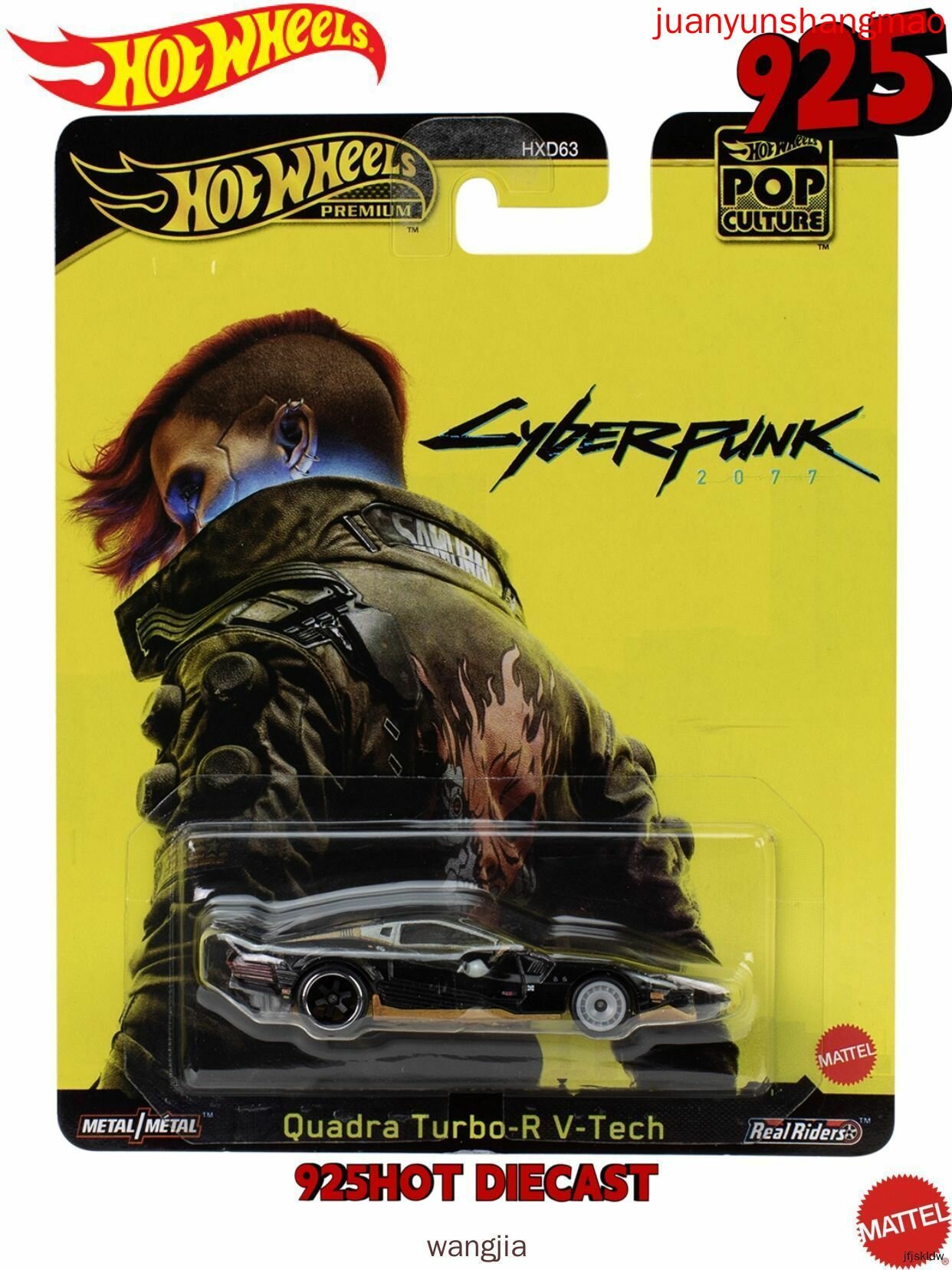 Машинка Hot Wheels Pop Culture Cyberpunk 2077 Quadra TurboRV Tech HXD63 25M