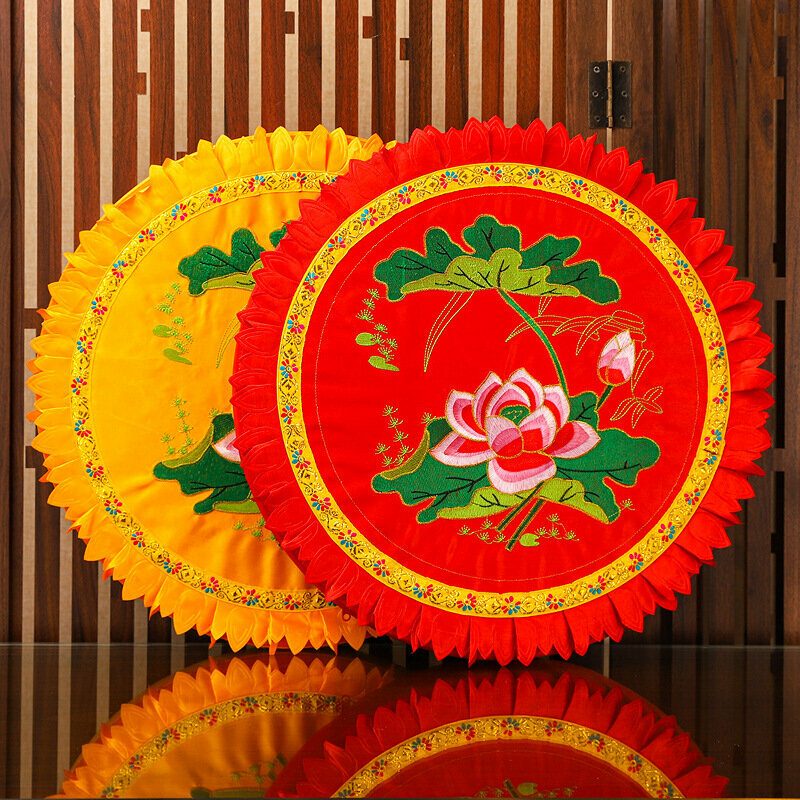 Буддийские принадлежности: молитвенный коврик, коврик для коленопреклонения, молитвенный коврик в форме лотоса, подушка для медитации, коврик для коленопреклонения для дома и храма.