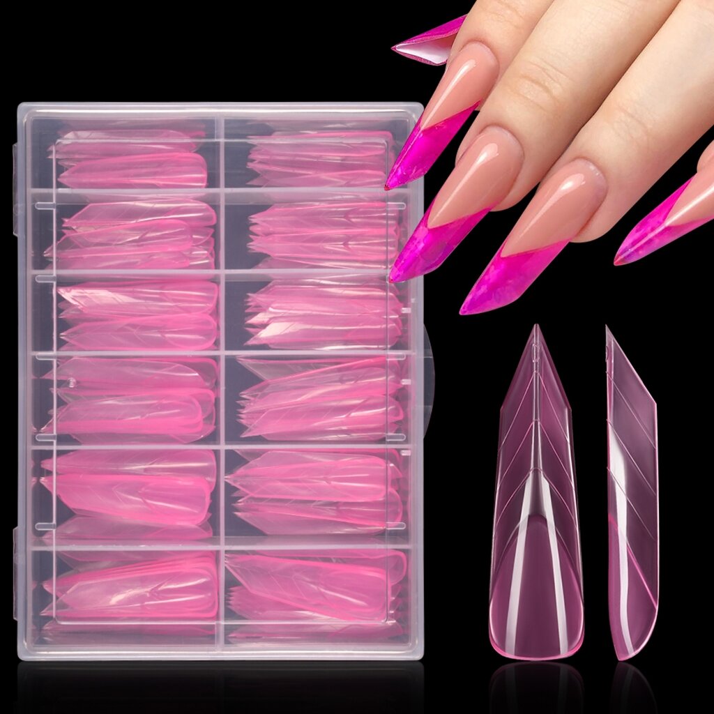 Быстросохнущие АБС-Типсы Для Наращивания Ногтей Безбумажная Форма Crystal Art DIY