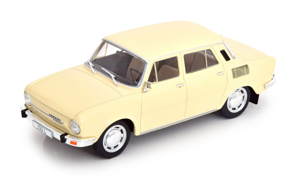 Модель коллекционная WHITEBOX Skoda 100 l 1969 light beige