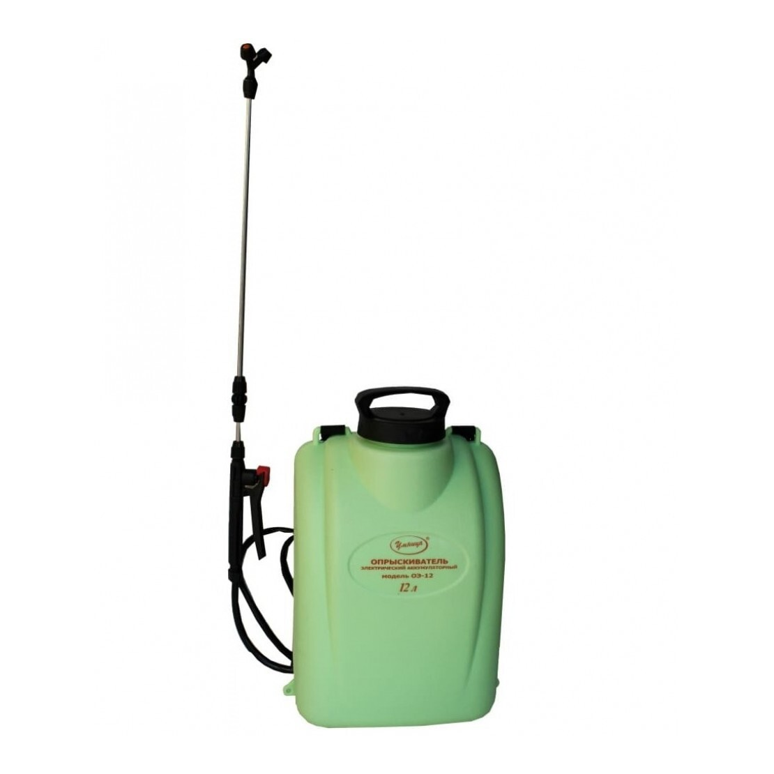 Опрыскиватель аккумуляторный Умница ОЭ-12, ранцевый, бак 12 л, 3.1 л/мин, зеленый