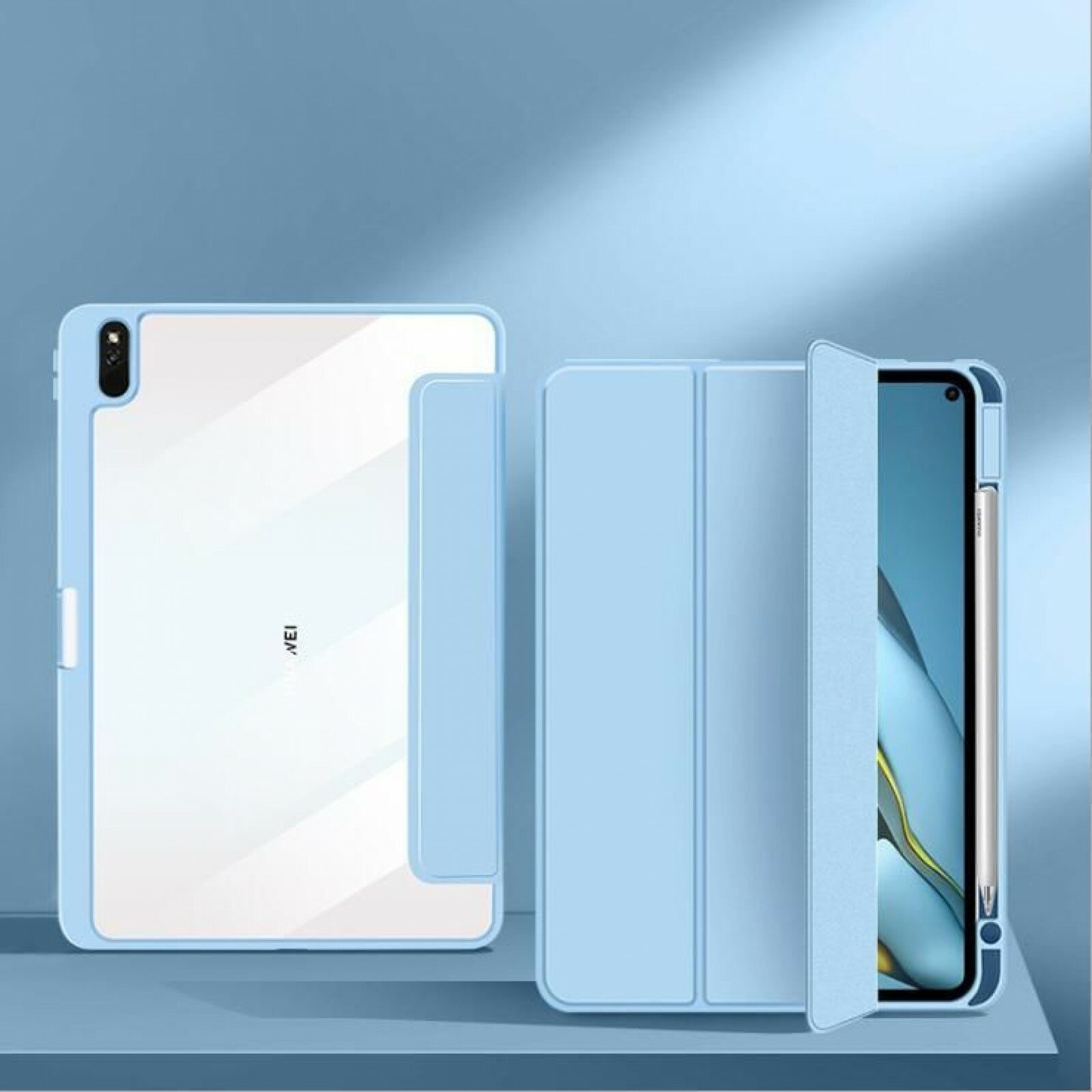 Умный Чехол MyPads для планшета Huawei MatePad 10.4 2022 и 2020 с держателем для стилуса