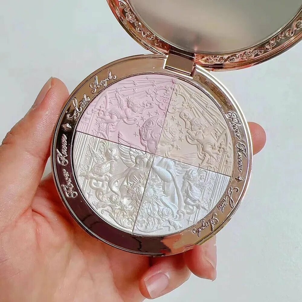 Flower knows палетка хайлайтера четырехцветная оригинальными ломтиками