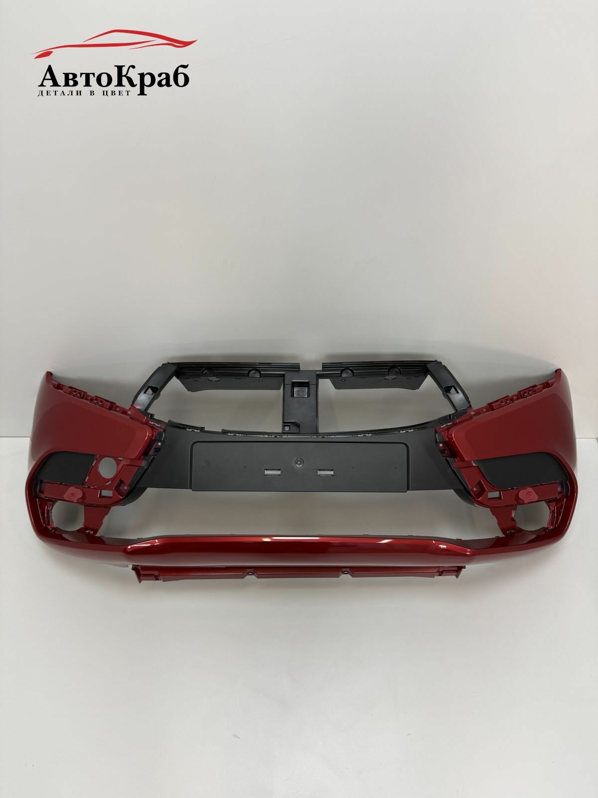 Бампер передний в цвет для Лада X - RAY 2016 - 2022 г. 124 - красный