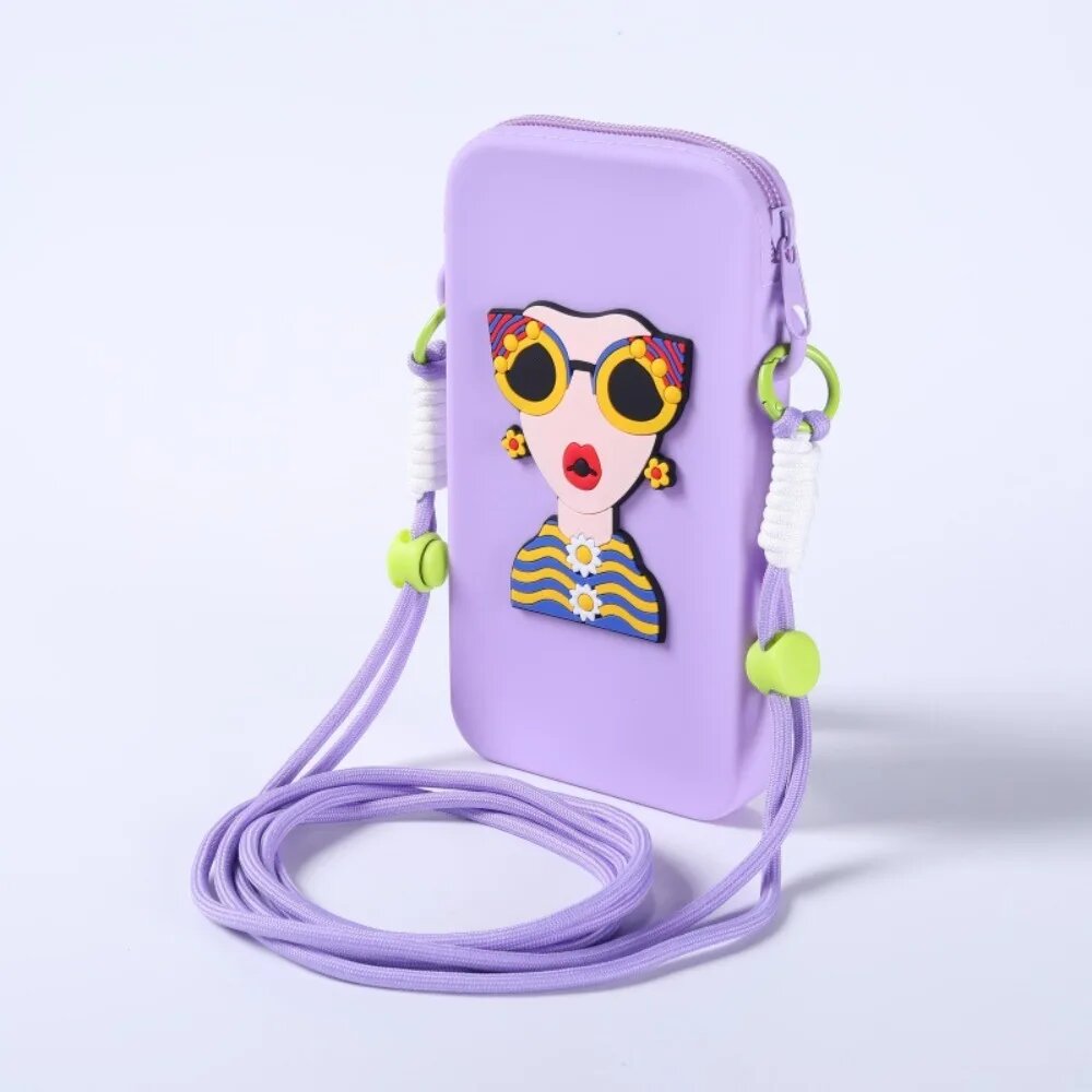 Силиконовая сумка для телефона Фиолетовый, Purple
