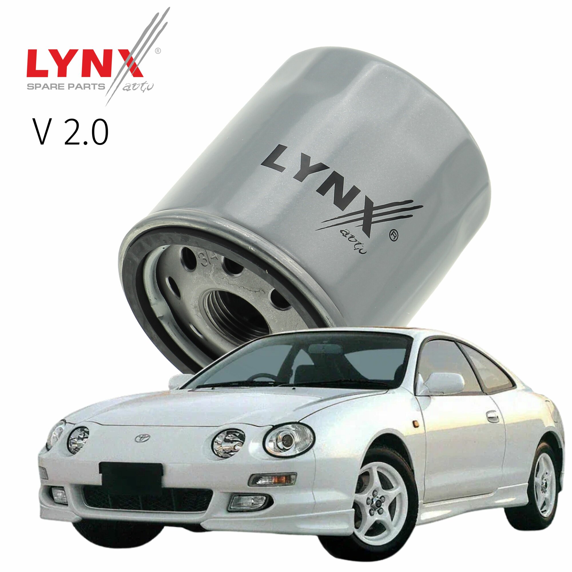 Фильтр масляный Toyota Celica (6) / Тойота Целика 1994 1995 1996 1997 1998 1999 V2 3S-GE / 1шт LYNXauto