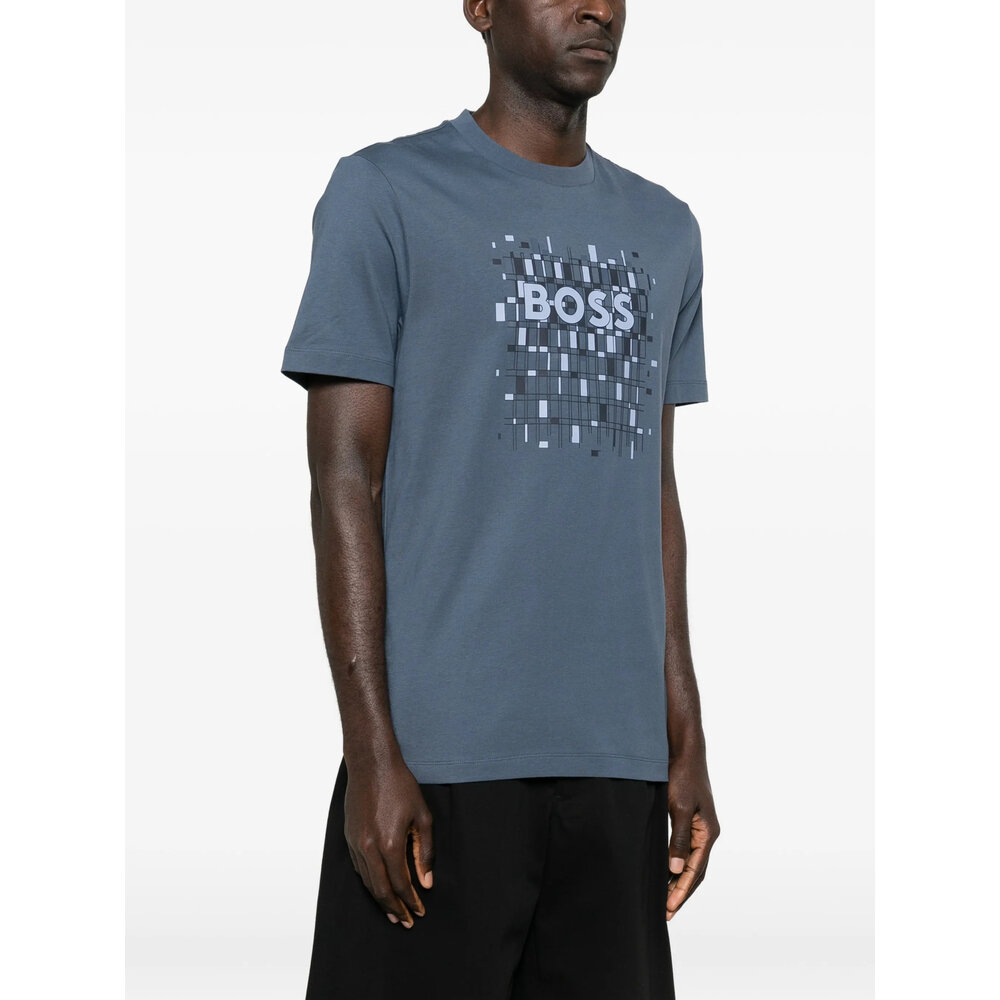 Футболка BOSS, размер 2XL, cиний — фото 1