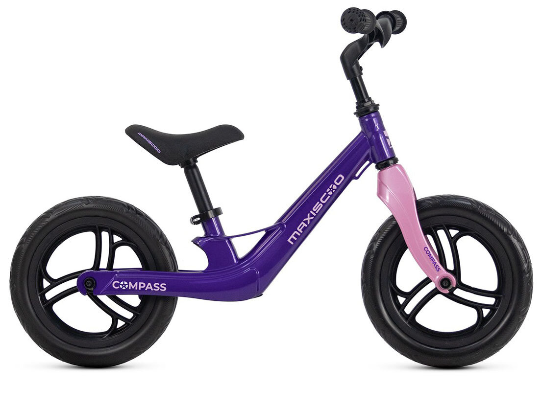 Детский велосипед Maxiscoo Compass Standart Plus 12' (2025) 12 Фиолетово-розовый (80-105 см)