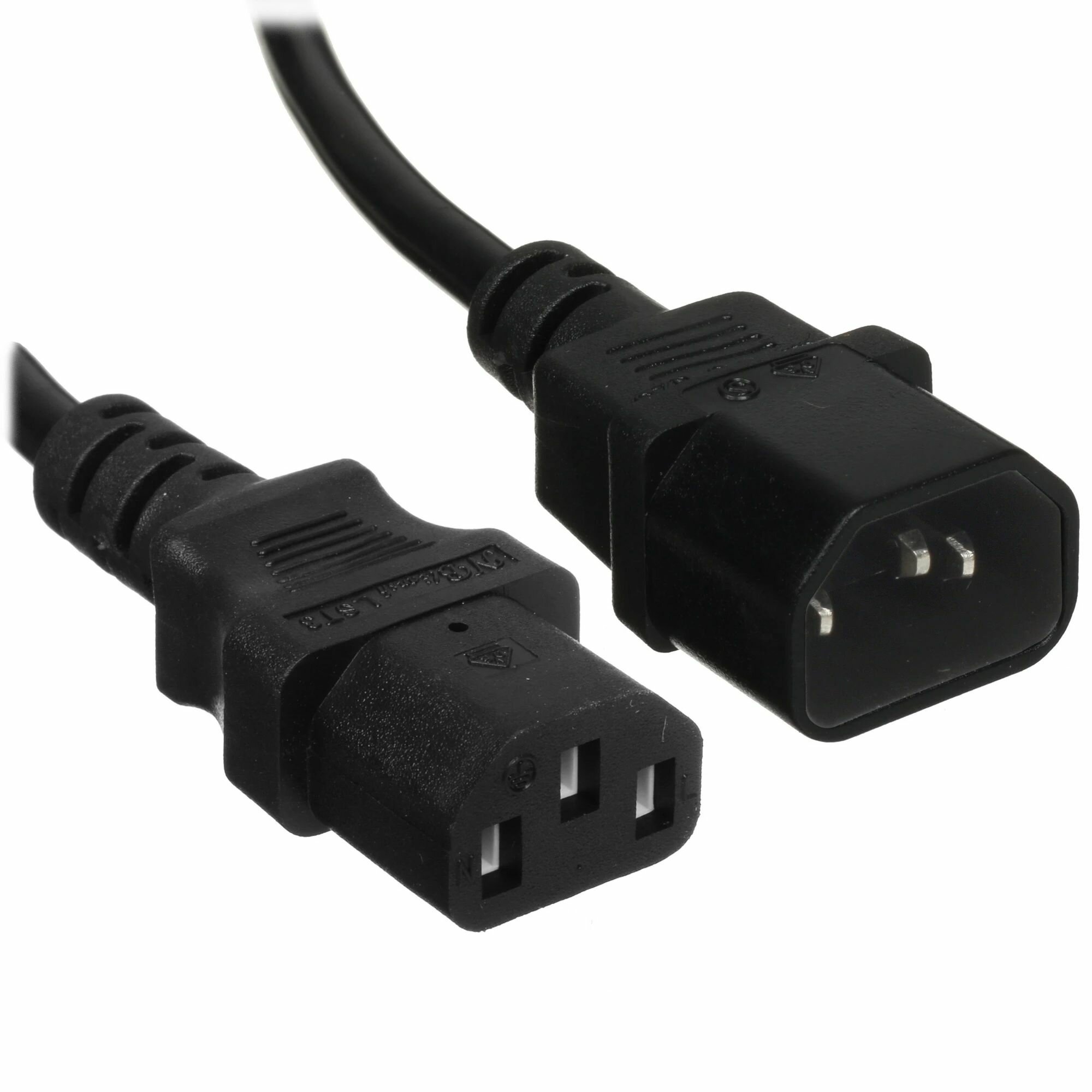 Кабель питания DEXP IEC C13 - IEC C14 1 кв. мм 2м черный