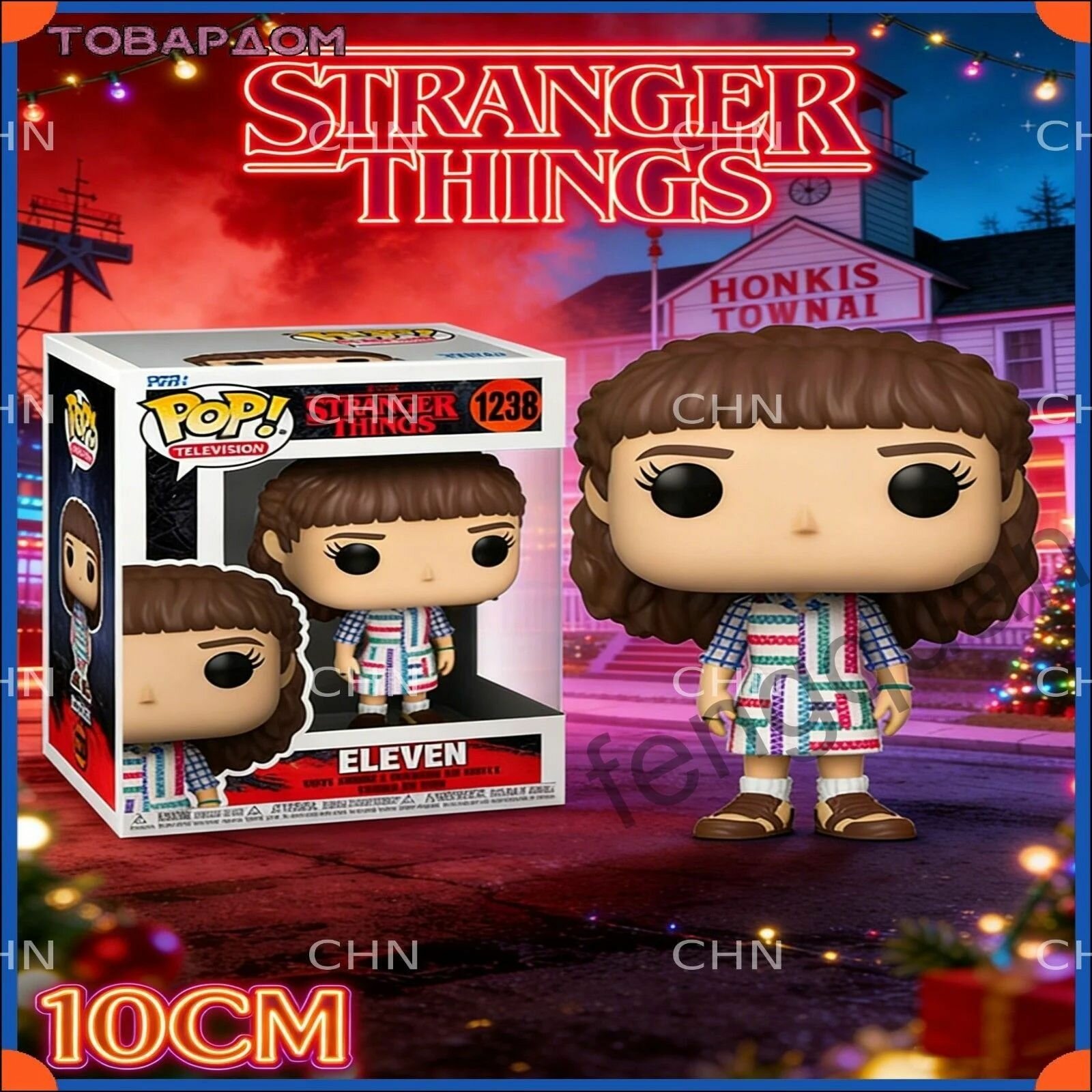 Фигурка ! stranger things, Очень странные дела Элевен 10CM, Персонаж из сериала Очень странные дела eleven