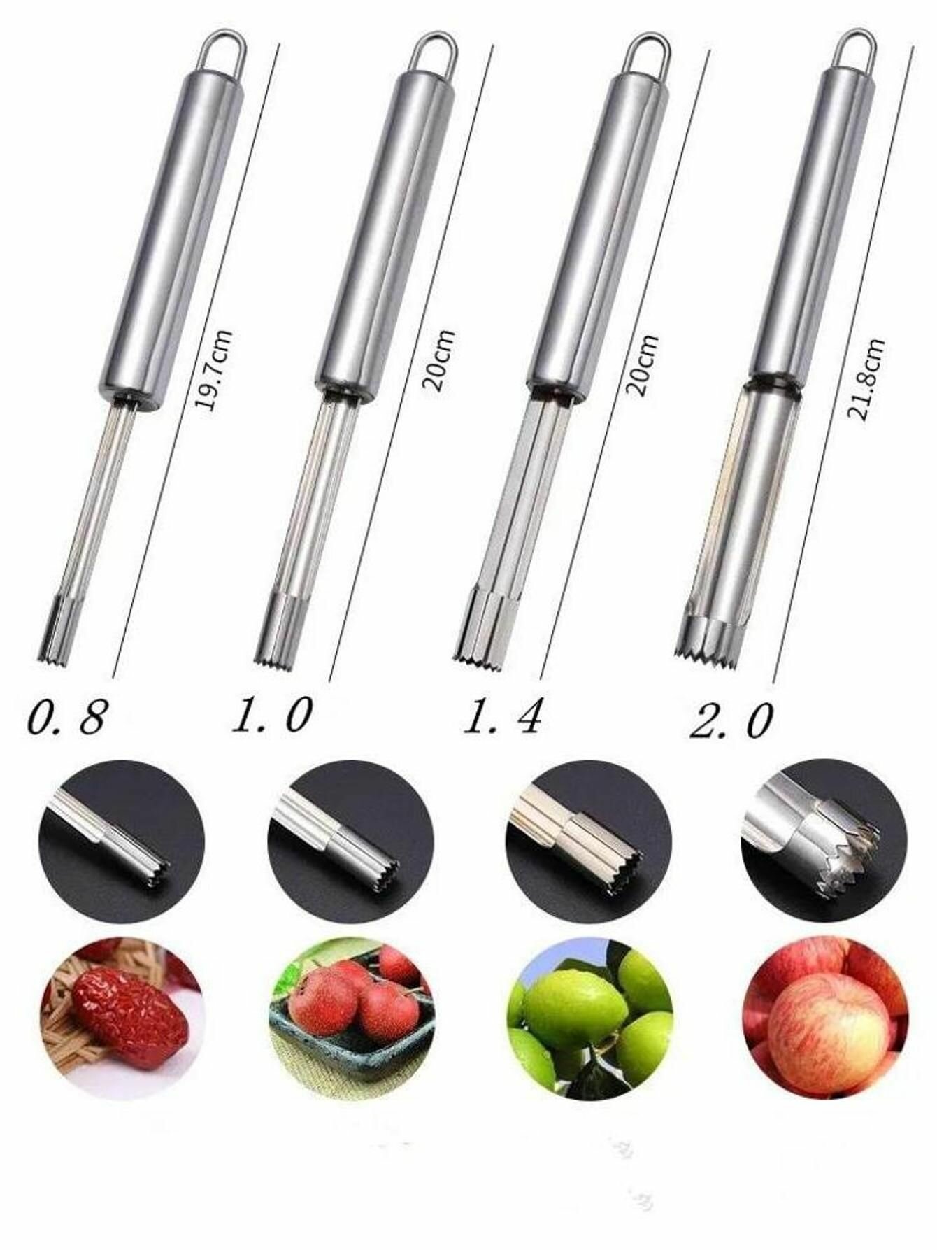 Нержавеющая сталь, косточковый нож для красных фиников и вишен, 0,8 см