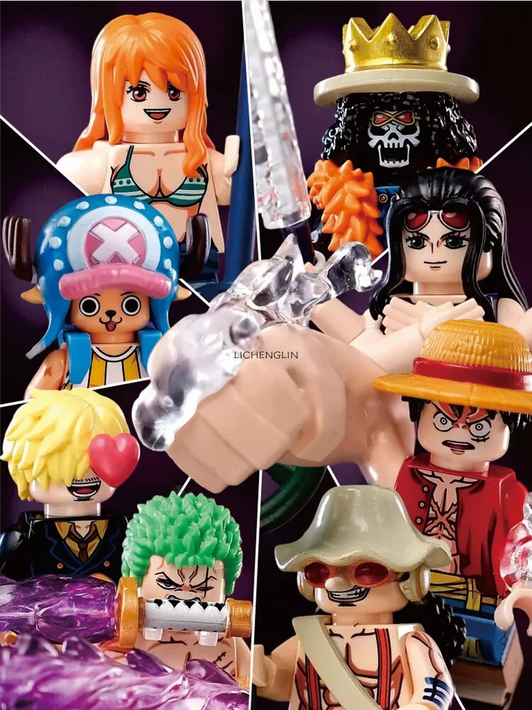 Аниме фигурки Ван Пис(One Piece)/Набор игрушек минифигурки 8 шт/Коллекционные фигурки