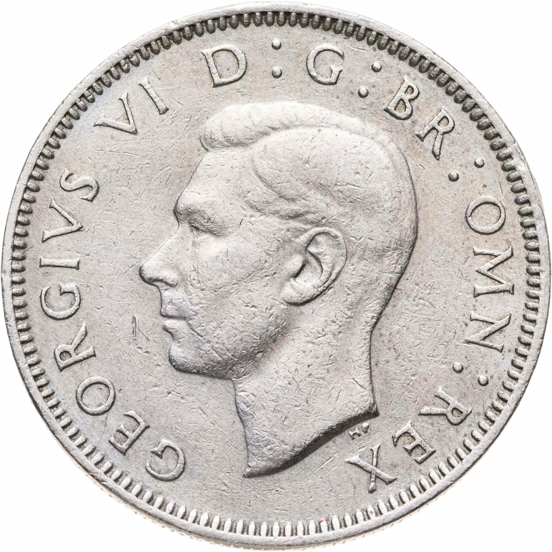 Великобритания 1 шиллинг shilling 1947 Английский шиллинг - лев, стоящий на короне, Мельхиор медь-никель, в сохранности VF-XF