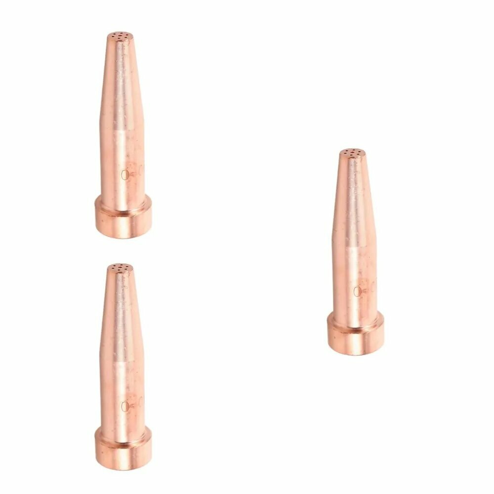 Розово-золотые медные режущие наконечники для ацетиленовых и пропановых резаков, 3 шт, для ремонта