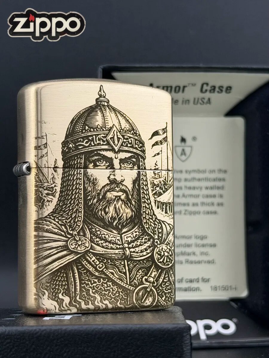 Зажигалка Zippo с гравировкой Воин Востока