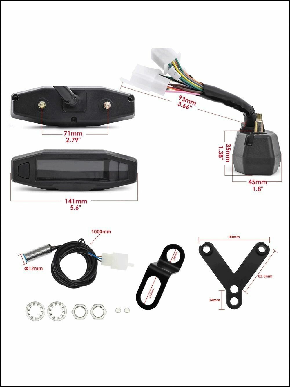 Спортивный коммутатор с регулировкой отсечки AC 5pin Питбайк/Альфа-С выключателем зажигания мотоцикла--5-контактный блок AC CDI с DIP-переключателем зажигания