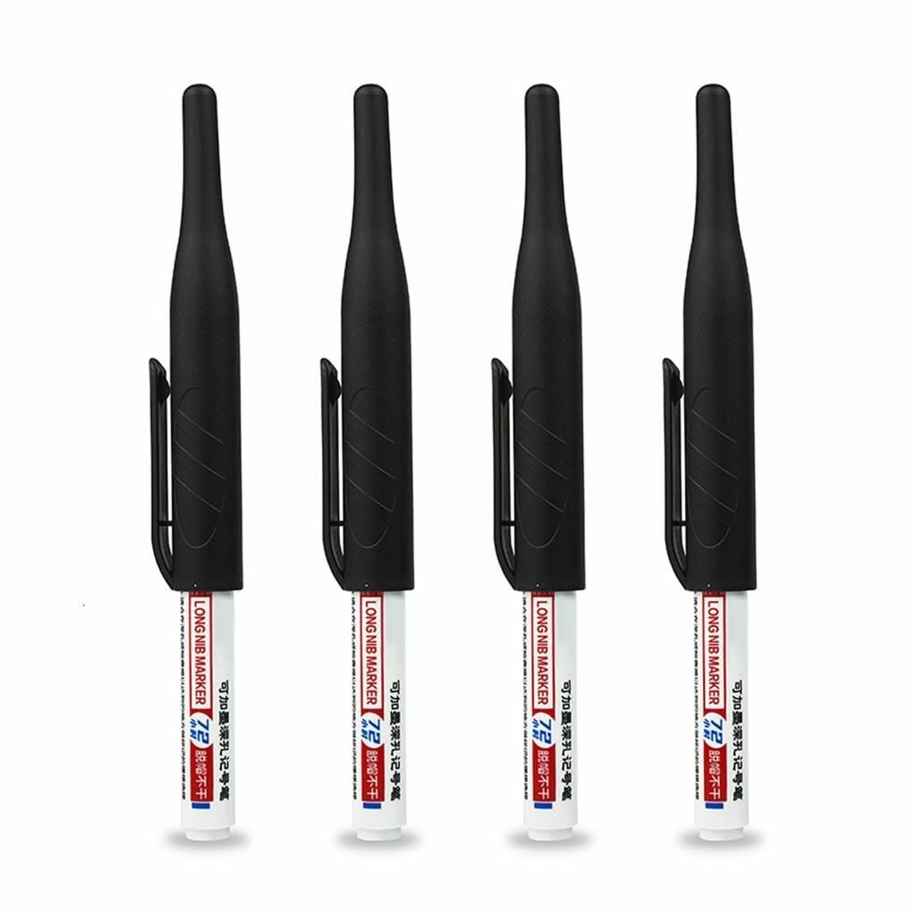 Маркеры для глубоких отверстий, 4 шт, Черный