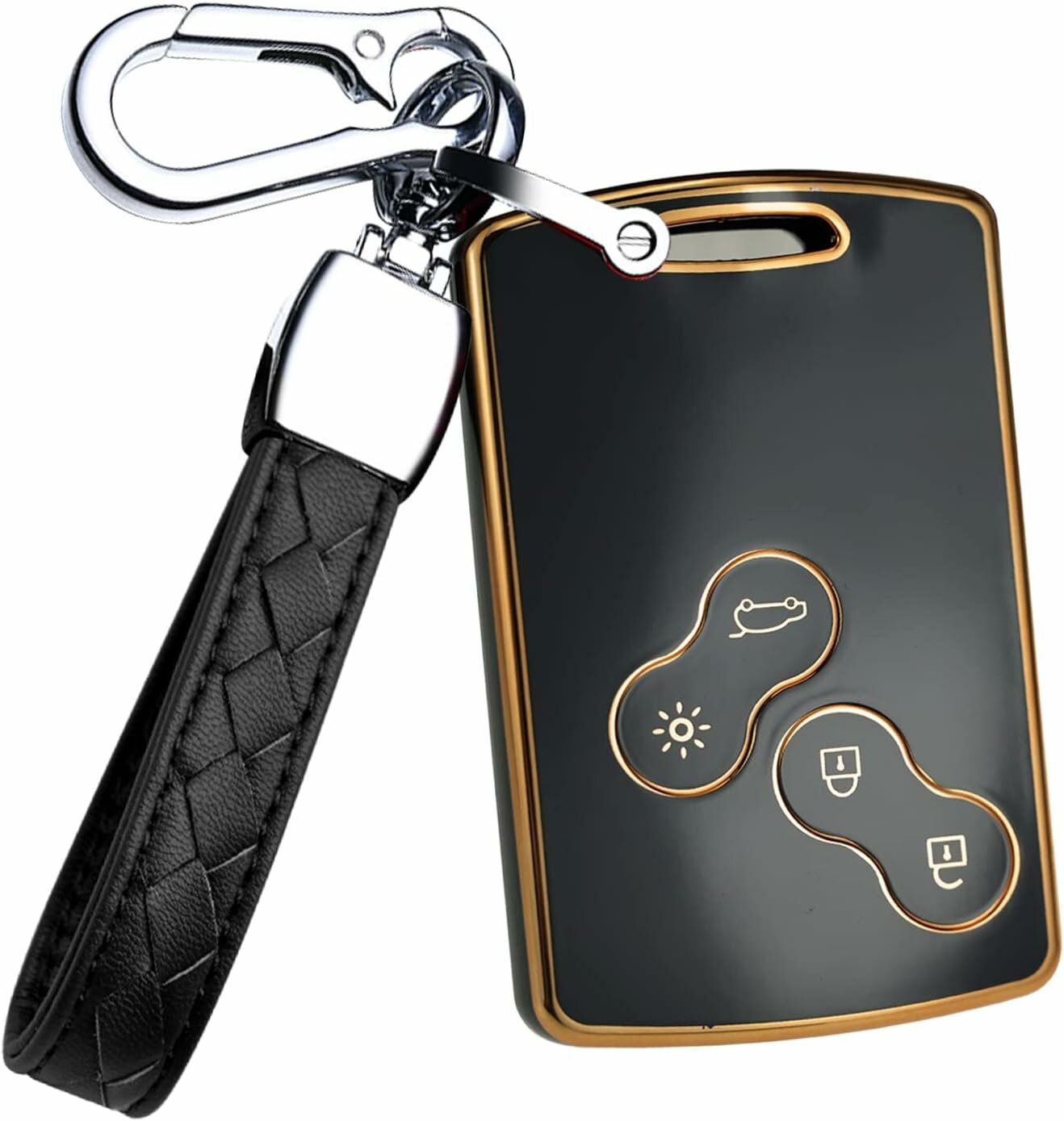 Чехол-брелок для Renault Duster Captur Clio Logan Megane 1 2 3 Koleos Scenic Nema Fluence Zoe Чехол для смарт-ключа для