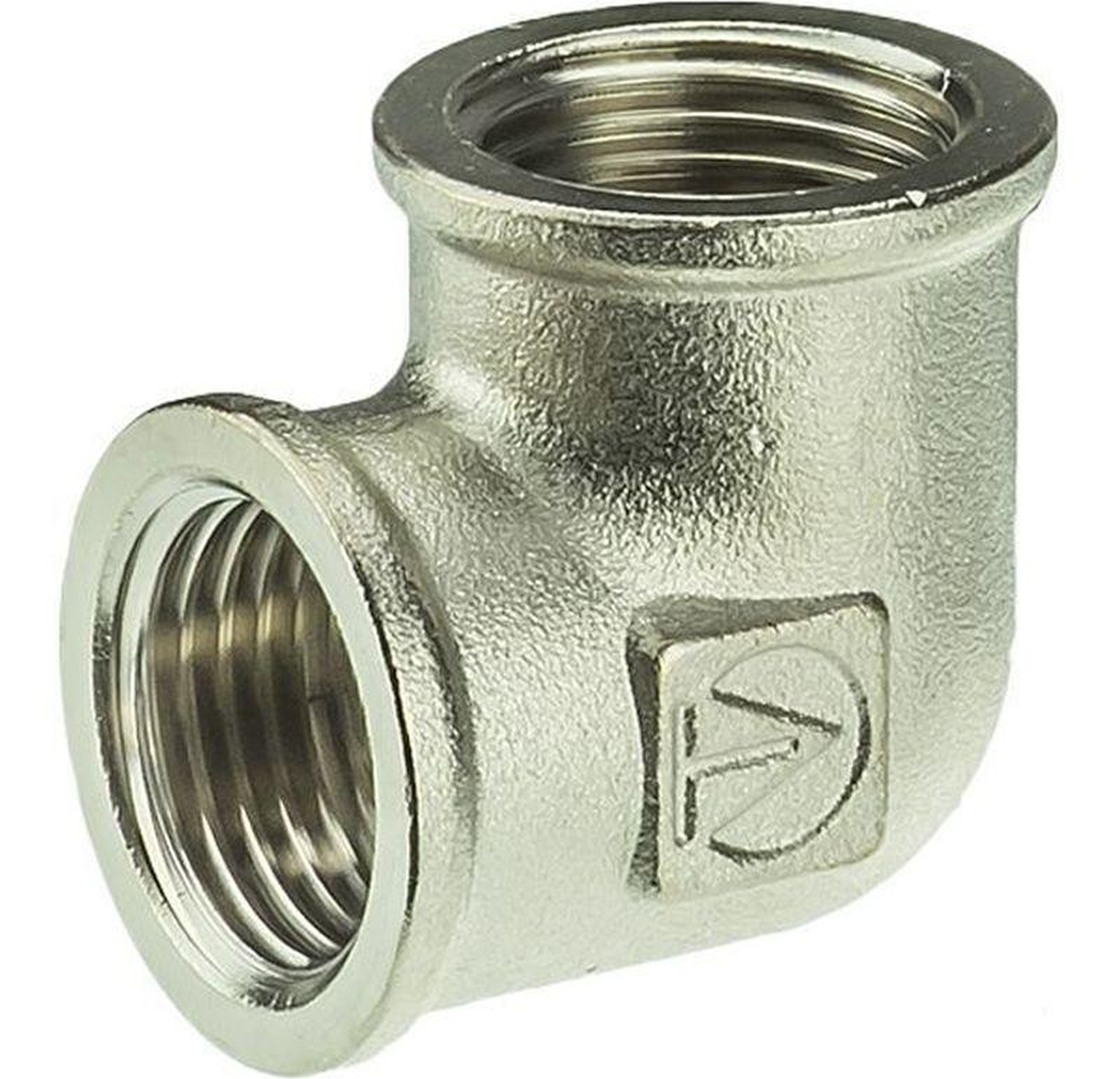 Угольник сантехнический VALTEC VTr.090. N.0005, латунь, никелированный
