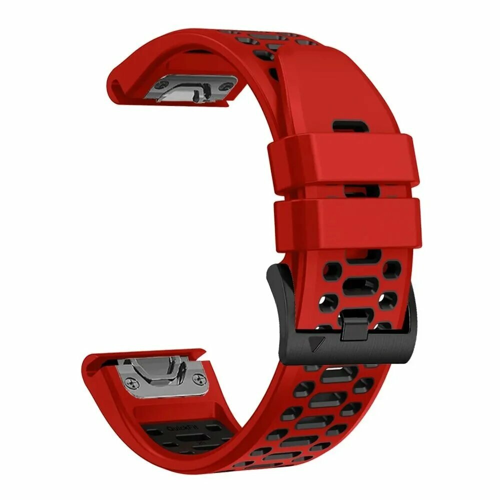Силиконовый ремешок 22мм26мм для спортивных часов Garmin Fenix 8 51мм47мм/Quatix 8 51мм47мм Ремешок для смарт-часов Garmin Forerunner 935 945 955 965 Аксессуар для часов
