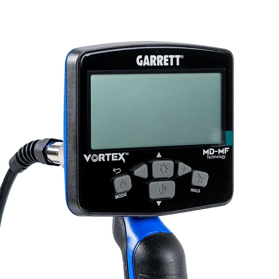 Металлоискатель Garrett "Vortex", синий, грунтовый, частота обнаружения 25 — фото 1