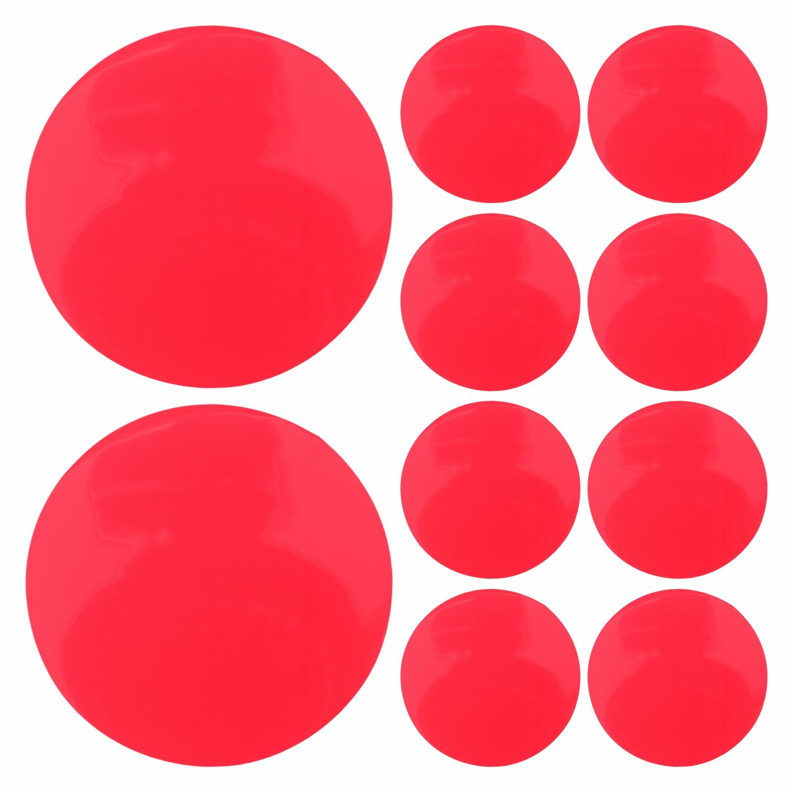 Круглые фильтры из красной пэт-плёнки для светильников, набор из 20 шт для точечных ламп