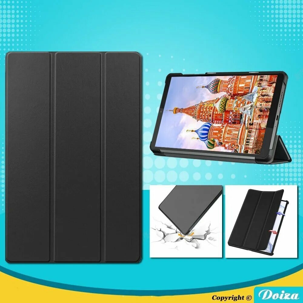 Doiza Планшетный Чехол на Teclast M40 /Противоударный Чехол книжка для Текласт M40 Pro, магните, экокожа, черный