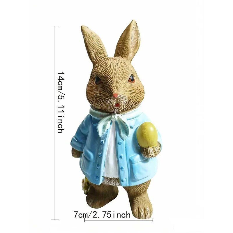 Миниатюрные фигурки кроликов "Мистер и Мисс Кролики" из смолы Mr. Rabbit