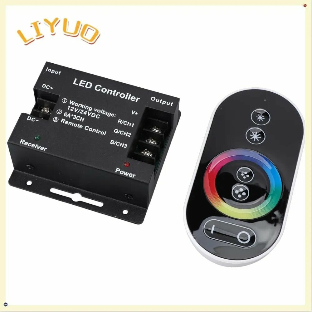 RGB LED Дистанционный Управляющий Пульт, Беспроводной, Для Светодиодной Ленты