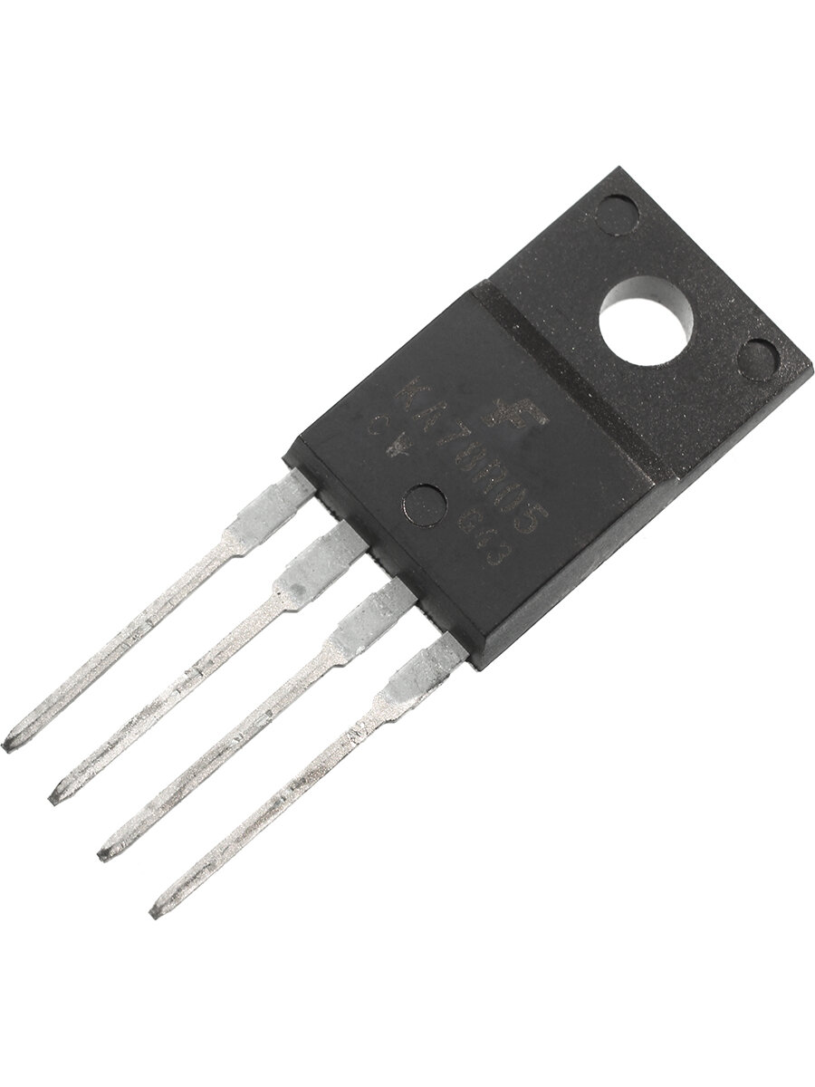 Микросхема KA78R05CTU TO-220F-4L Fairchild (упаковка 2шт) +5В 1А