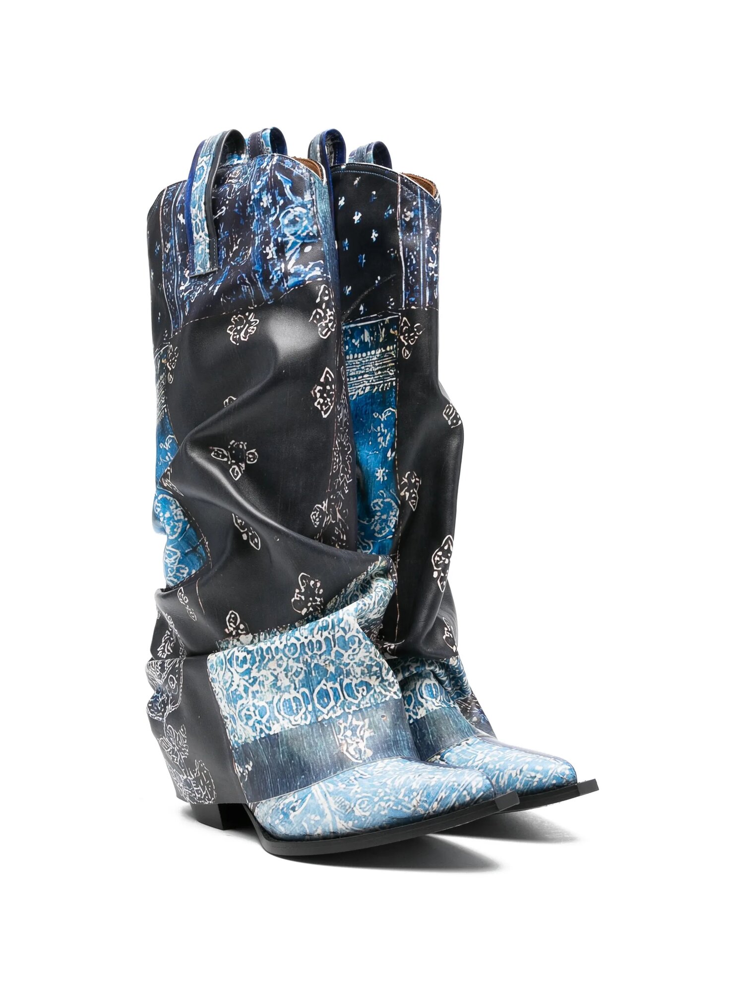 Ботинки R13 Bandana print boots, размер 37, blue — фото 1