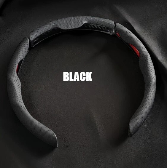 Универсальный Чехол На Руль Автомобиля Из Искусственной Кожи Nappa Для Мужчин И Женщин, black