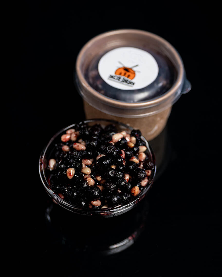 Черника с кедровым орехом и мёдом 150г, ягодный десерт, натуральный продукт