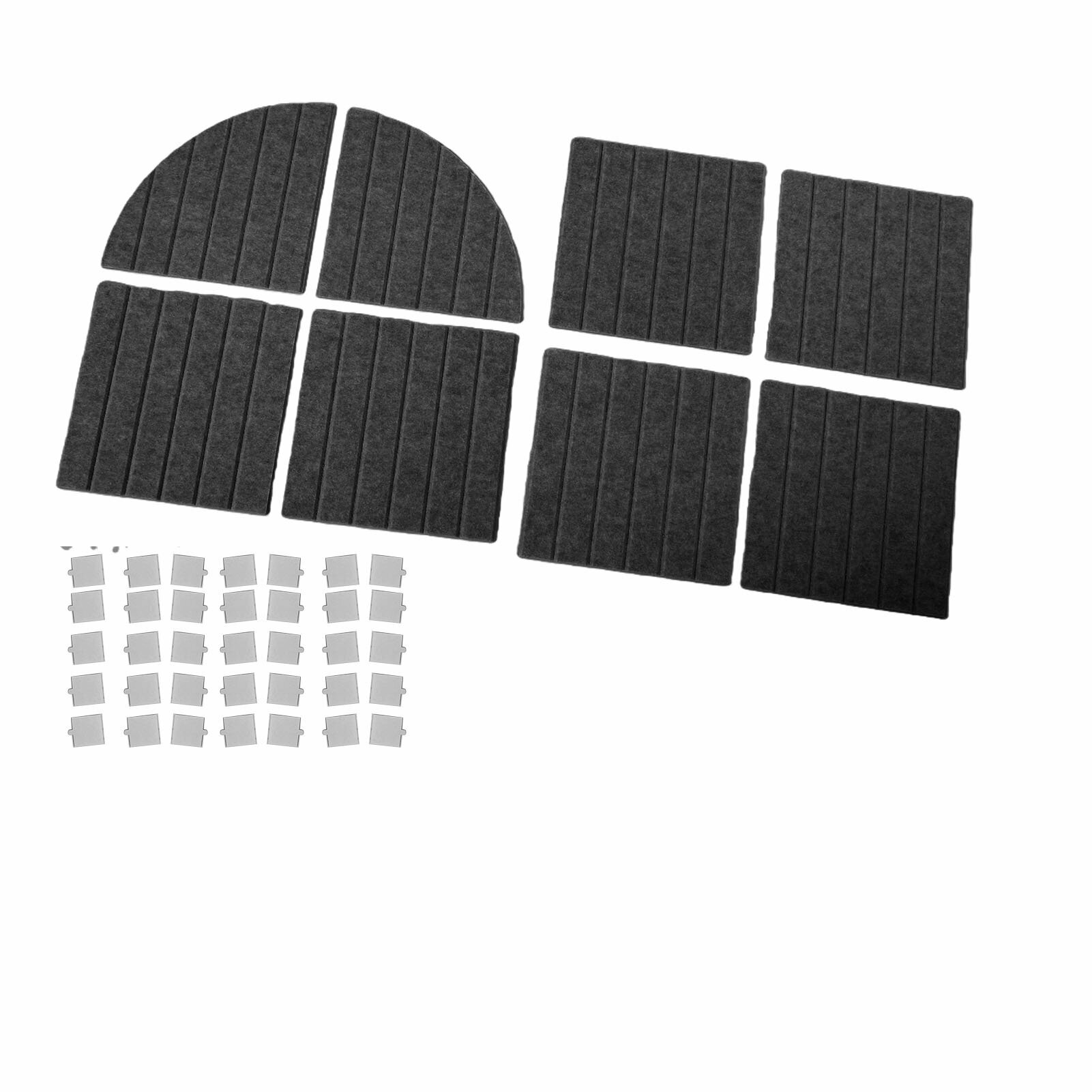 Стильная легкая настенная доска объявлений из фетра с кнопками и клейкими подушечками для фотографий, картин и заметок, черная, 60x120 см / 23,6x47,2 дюйма.