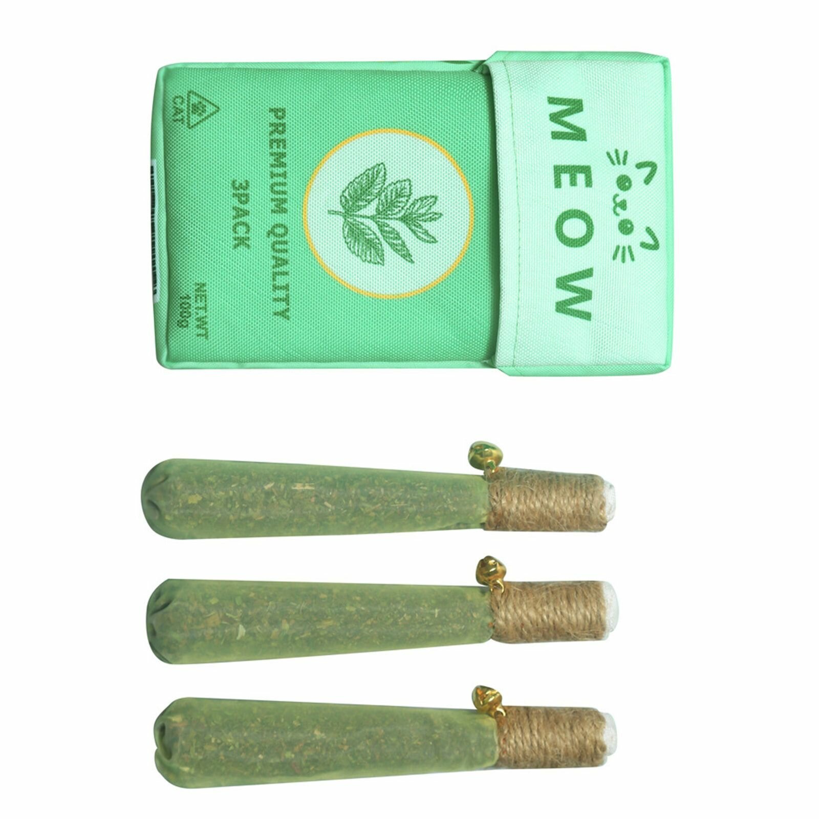 Игрушка для кошек с кошачьей мятой и колокольчиками ухода за зубами