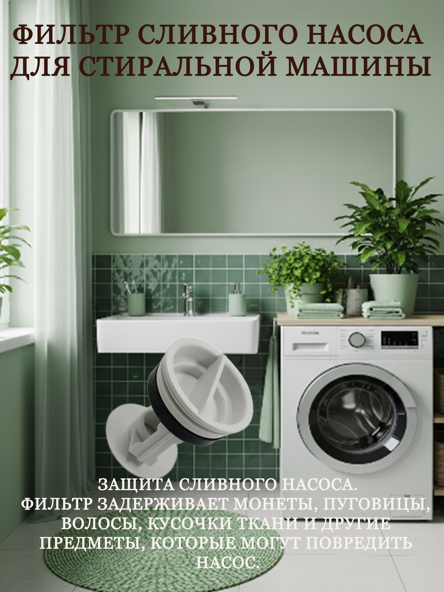 Фильтр насоса (сливная пробка) к стиральной машине 2872700100 WHT914LSUK-ING, WM148WSA-GAF