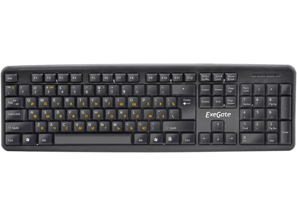 EX263906RUS / Клавиатура проводная ExeGate LY-331L (мембранная, клавиш - 104, USB Type-A, черный)