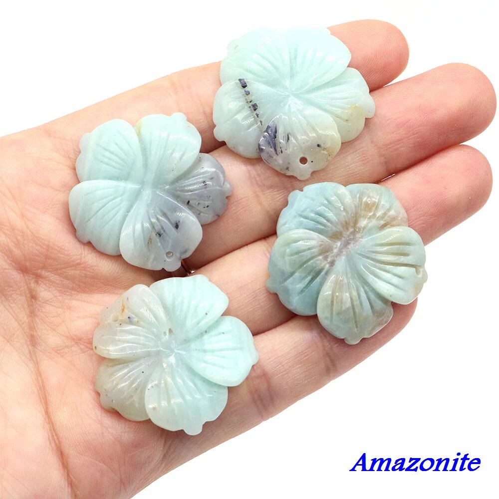 Подвеска Amazonite цветок, 1pc