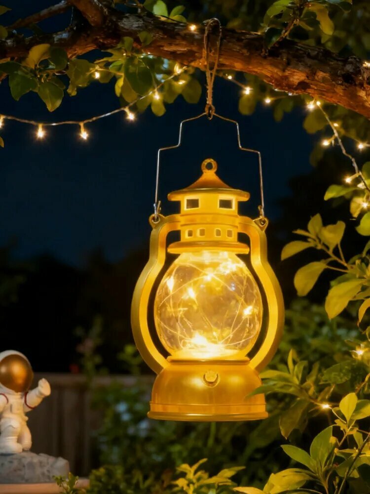 Ретро светильник-коптилка - Светодиодный декоративный фонарь с эффектом пламени