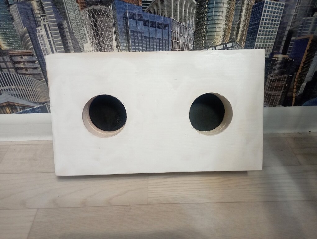 Мишень для пневматического оружия, габариты 34х19см, двойная, выпадывающая, доска 45мм